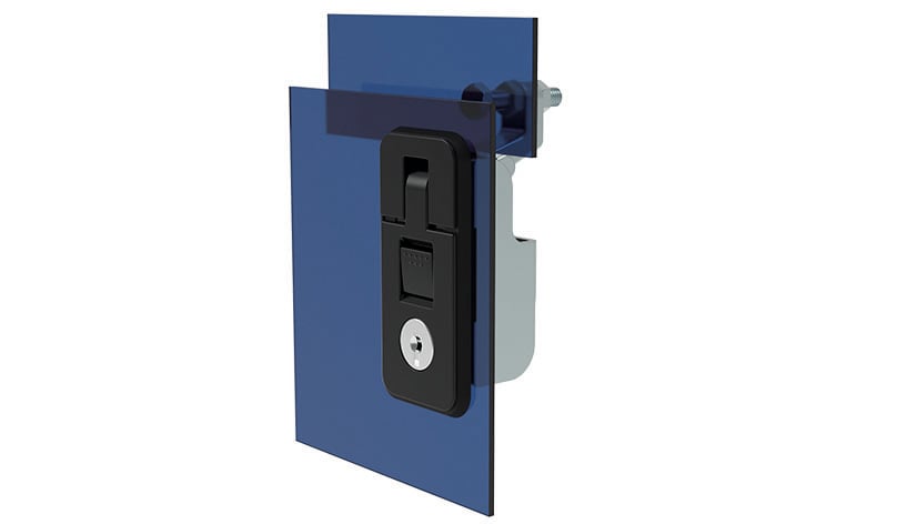 Compression Lever Latch 71 x 25 | Black | 15 - 30 | Non-locking | 0810502