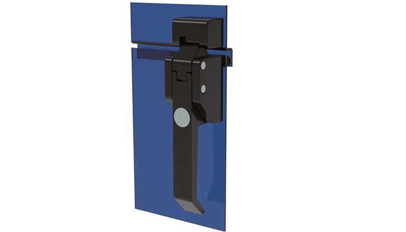 Handle Over-Center Draw Latch | Black | 10 - 32 UNC | Key locking ...